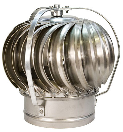 Chim Cap Corporation: 10" Stainless Steel Turbine Cap